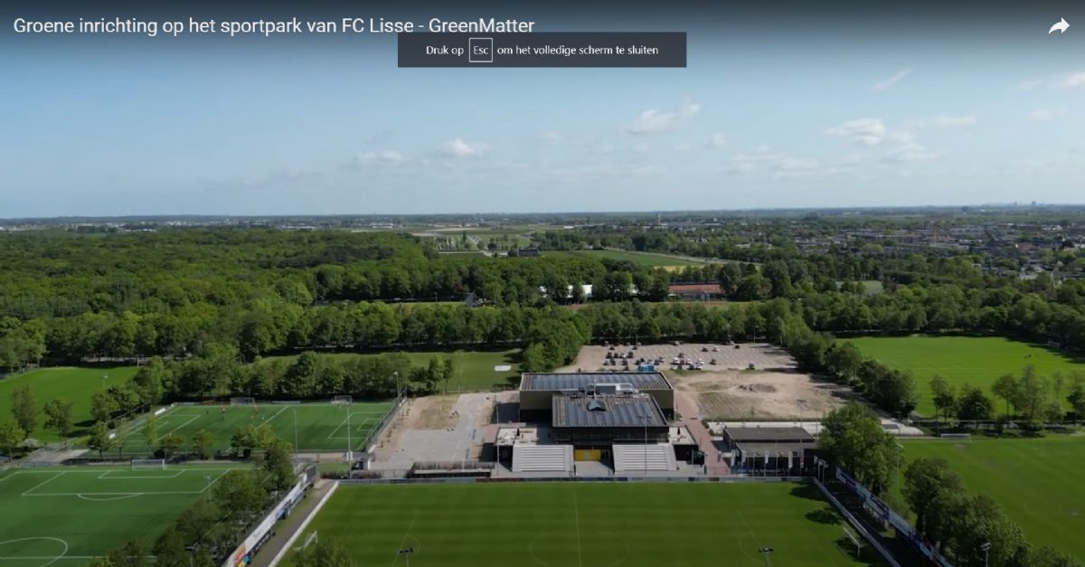 FC Lisse kiest voor groene inrichting van sportpark